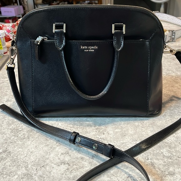 kate spade | Bags | Authentic Kate Spade Louise Dome Leather Satchel ...